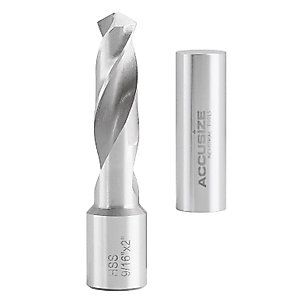Accusize Industrial Tools 9/16 Inch Dia of Drill H.S.S. Fully Ground Drill with 3/4 Inch Weldon Shank, 2 Inch Cutting Depth, 0519-2916