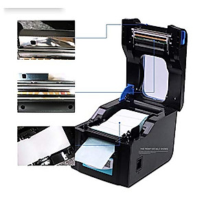 XXXDXDP USB Port Barcode Label Printer Thermal Barcode Printer Thermal Receipt Printer for 16mm or 82mm Thermal Paper