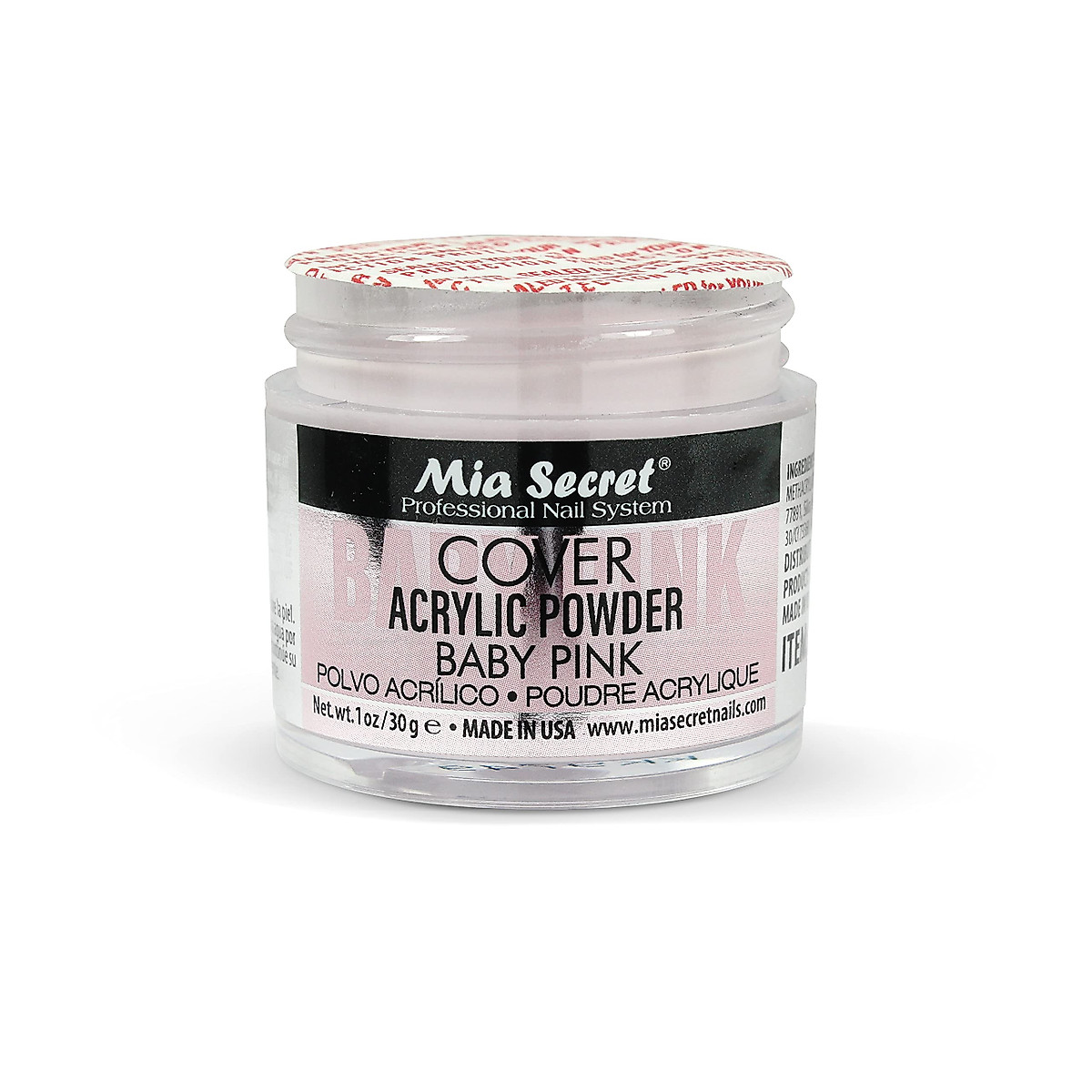 Mia Secret Acrylic Powder Cover Baby Pink 1 oz.