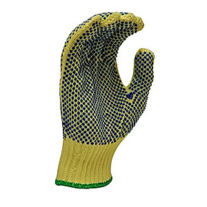 G & F Products 1670L Cut Resistant Work Gloves, 100% Kevlar Knit Work Gloves, Make by DuPont Kevlar, Protective Gloves to Secure Your Hands From Scrapes, Cuts In Kitchen, Wood Carving, Carpentry & DEA, Yellow