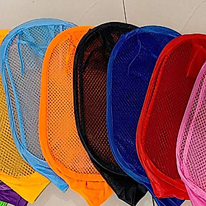 Yardwe Popup Mesh Laundry Basket, 2PCS Collapsible and Portable Clothes Washing Laundry Hamper for Laundry Room, Bathroom, Kids Room, College Dorm or Travel (Black, 30x30cm)