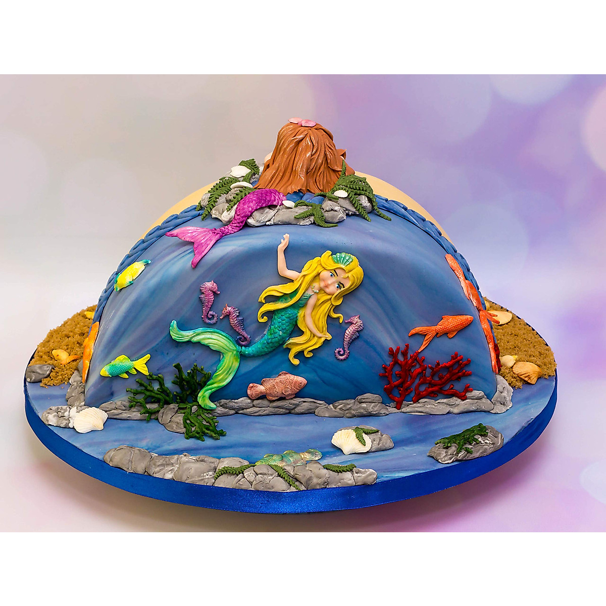 Katy Sue Mermaid Silicone Mold for Cake Decorating, Crafts, Cupcakes, Sugarcraft, Candies, Chocolate, Card Making and Clay, Food Safe Approved, Made in The UK