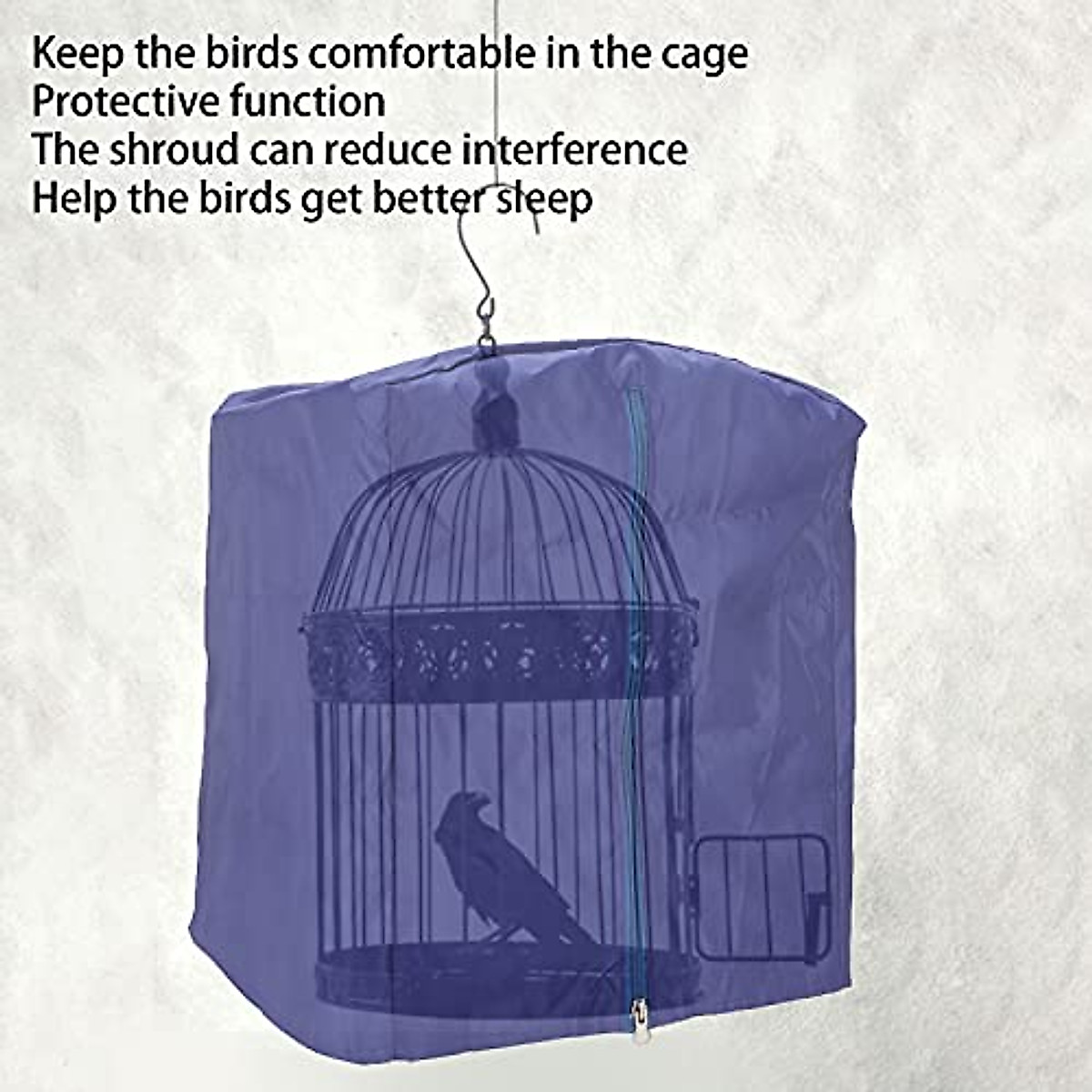 ENTHUSRI Bird Cage Cover Breathable Bird Cage Warm Cover Square Waterproof Cover for Birds