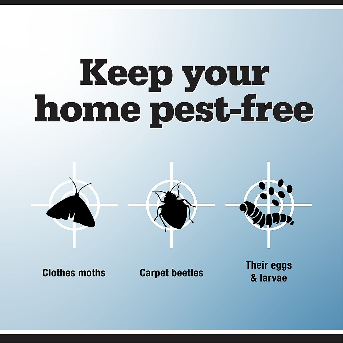 Reefer-Galler NO-Moth Closet Hanger Refills - Moth Cakes for Hanger Storage, Non-Odorous Moth Cakes for Closet, Kills Clothes Moths, Carpet Beetles, Eggs & Larvae (2 Moth Cakes, Pack of 3)