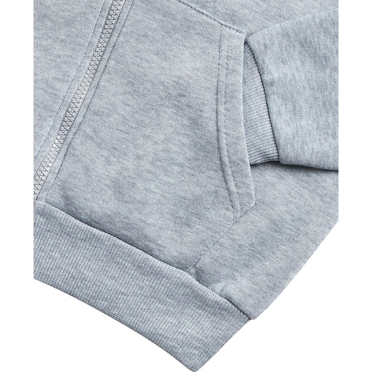 Coney Island Boys Active Tracksuit Set - 2 Piece Fleece Zip Up Hoodie Sweatshirt and Jogger Sweatpants for Boys (Sizes: 5-16), Size 8, Heather Grey