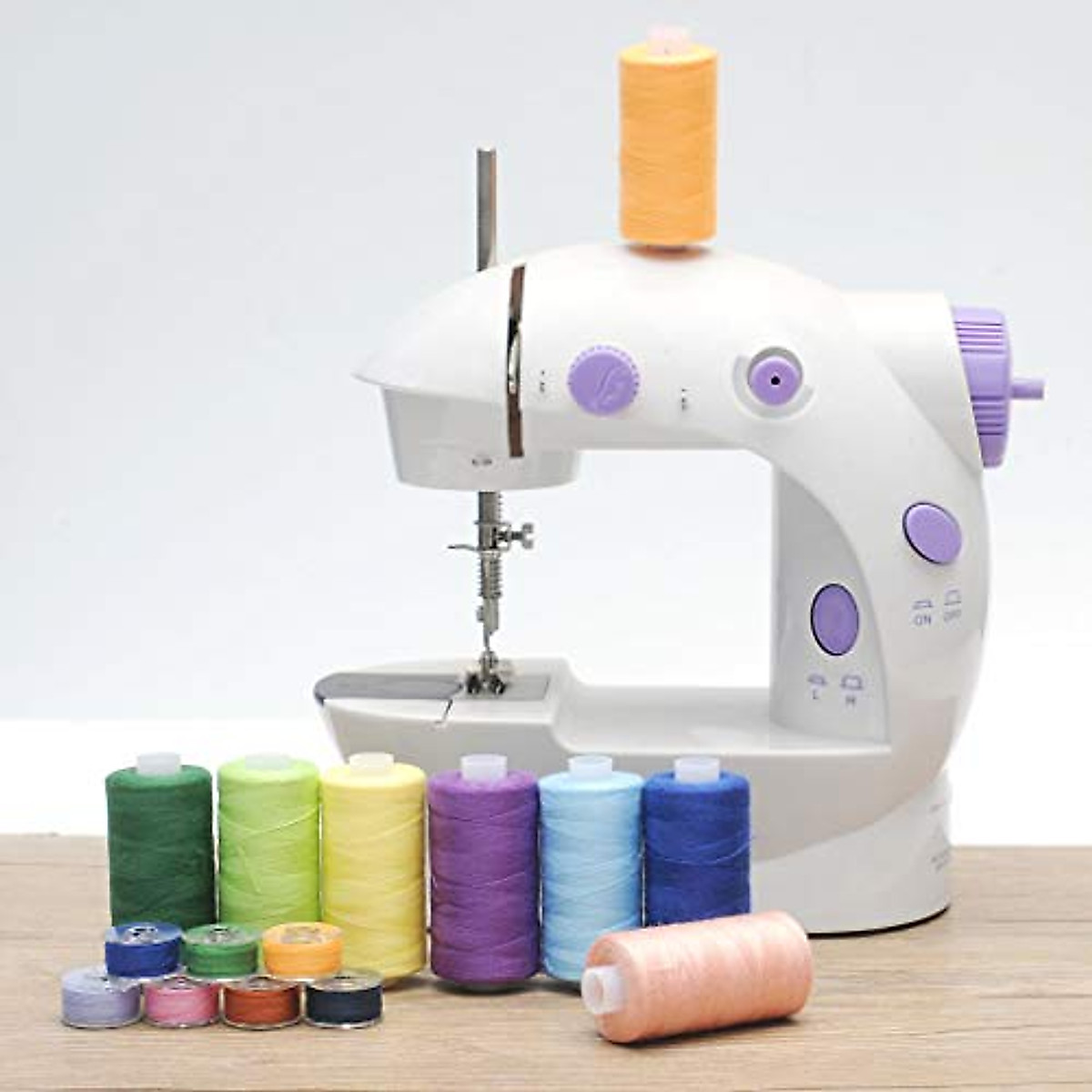 KEIMIXJIA 72Pcs Sewing Thread Kits, 36 Colors, Polyester, 550 Yards Per Spools, Prewound Bobbin Threads with Case, Compatible with Hand & Machine Sewing