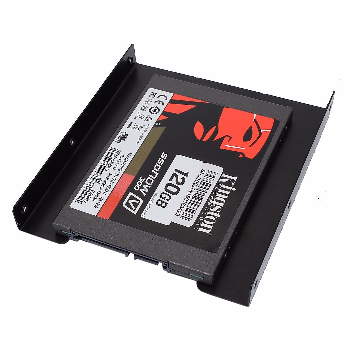 iMBAPrice 2.5" to 3.5" Bay SSD/HDD Notebook Hard Disk Drive Mounting Bracket Adapter Tray Kit - Black