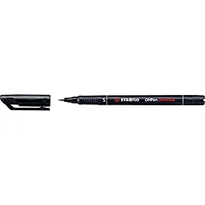 STABILO OHpen Universal Pen, Permanent.4mm, Black