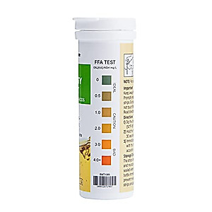 Restaurantware Be Safe Frying Oil Quality Test Strip - Low Range, Assorted, 100 count box