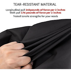 138L x 67W x 33H inches Patio Table Covers for Outdoor Furniture Waterproof, 600D Heavy Duty Sectional Sofa Set Covers Table and Chair Set Covers, No Tears or Fading Winter Patio Furniture Covers