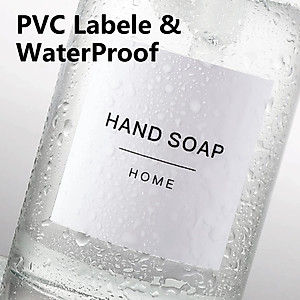 180 Minimalist Laundry Labels for Jars, Laundry Stickers for Containers, Cleaning for Laundry Room Spray Bottles and Household Organization, Waterproof and Easy to Stick and Peel