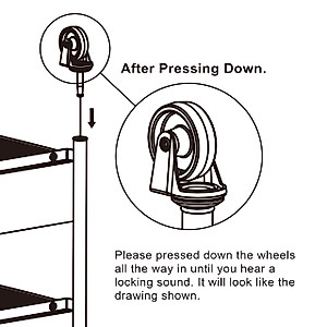 SunnyPoint 3-Tier Delicate Compact Rolling Metal Storage Organizer - Mobile Utility Cart Kitchen/Under Desk Cart with Caster Wheels (WHT, Compact (15.5" X 26.8" X 10.27"))