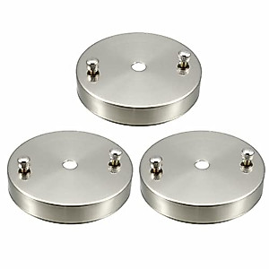 Tool parts Retro Ceiling Light Plate Base Chassis Disc Pendant Accessories Nickel 3pcs