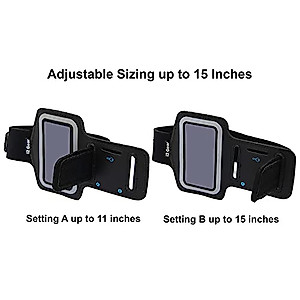 i2 Gear Adjustable Armband Compatible with iPod Nano 8th and 7th Generation Devices (Black)