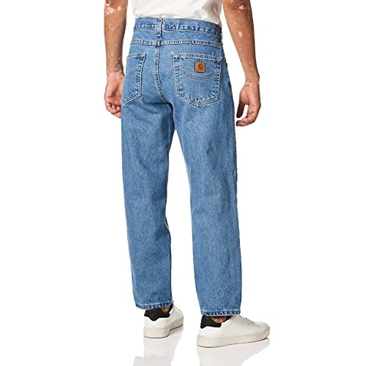 Carhartt Men's Relaxed Fit Heavyweight 5-Pocket Tapered Jean, Stonewash, 32 x 32