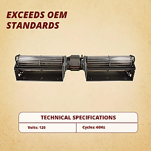 Harman 1-00-29145 Convection Fan Distribution Room Air Blower Fan Fits XXV, XXV-TC, P35 Insert, Accentra Cast Part 3-21-29045 1-10-29145