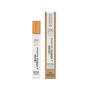100BON Cedre & Neroli Lumineux Unisex Fragrance - Neroli & Cedar Scent - Organic, Natural & Light Woody Aroma - 0.5 Fl Oz