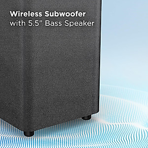 TCL S Class 3.1 Channel Sound Bar with DTS Virtual: X, Built-in Center Channel Speaker and Wireless Subwoofer - S4310