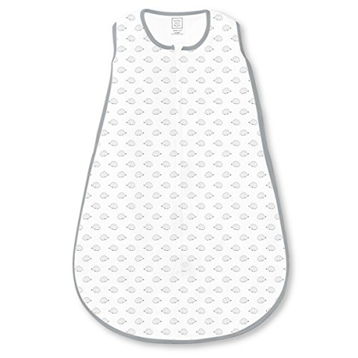 SwaddleDesigns Baby Sleep Sack 0-6 months, Cotton Knit Wearable Blanket with 2-way Zipper, Non-Weighted Sleeping Sack for Safer Sleep, Tiny Hedgehogs, Small