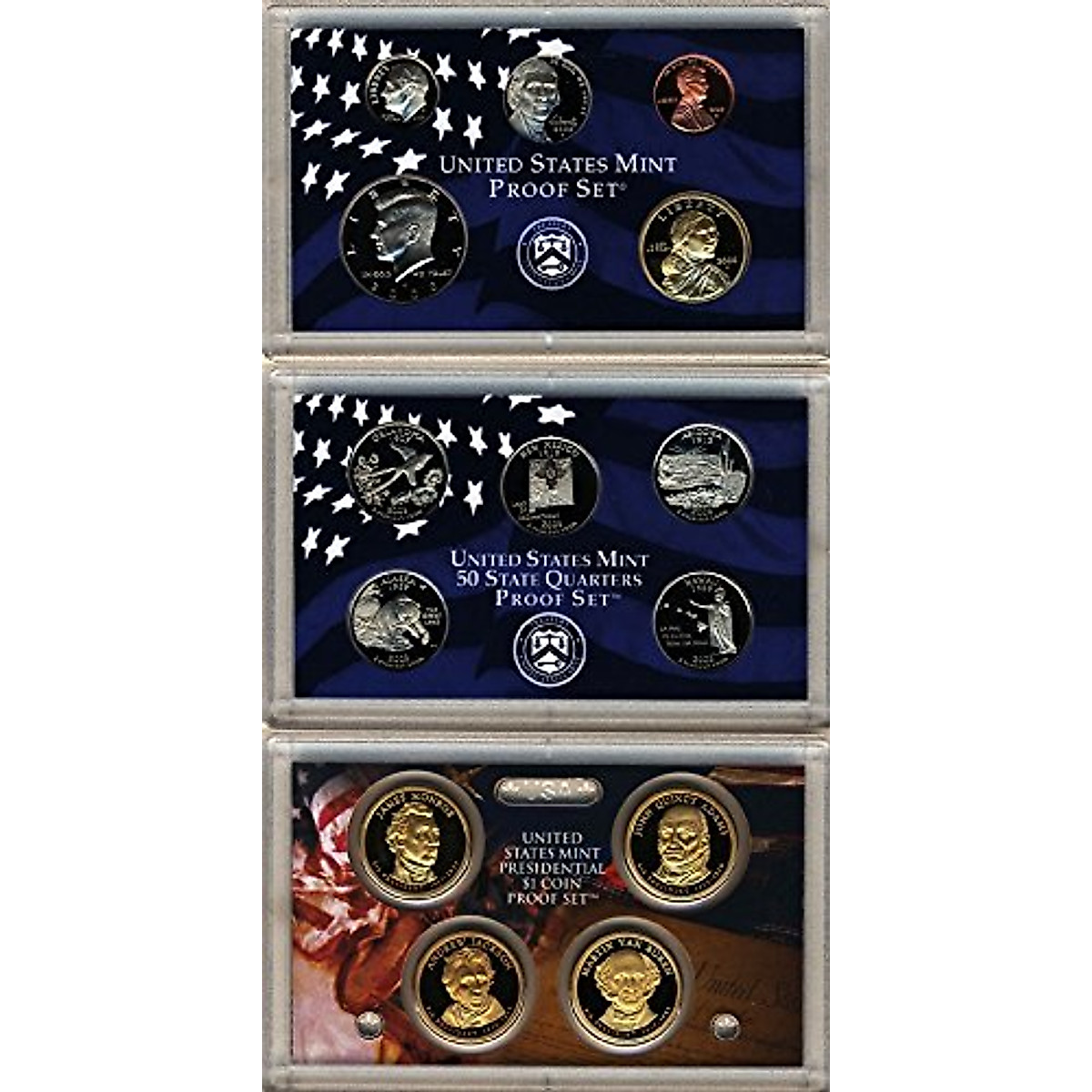 2008 S U.S. Mint 14 coin Clad Proof Set In OGP Proof