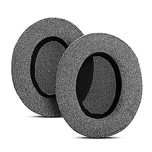 Replacement Earpad Cushions Compatible with Creative Sound BlasterX H6 7.1 USB Gaming Headset Earmuffs Covers Size 105mm X 85mm (Gray)