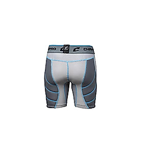 CHAMPRO Windmill Women's Sliding Short - Polyester/Spandex, Women's Medium, Grey