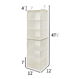 GRANNY SAYS Bundle of 1-Pack Jumbo Storage Bins with Handles & 1-Pack Hanging Storage Shelves