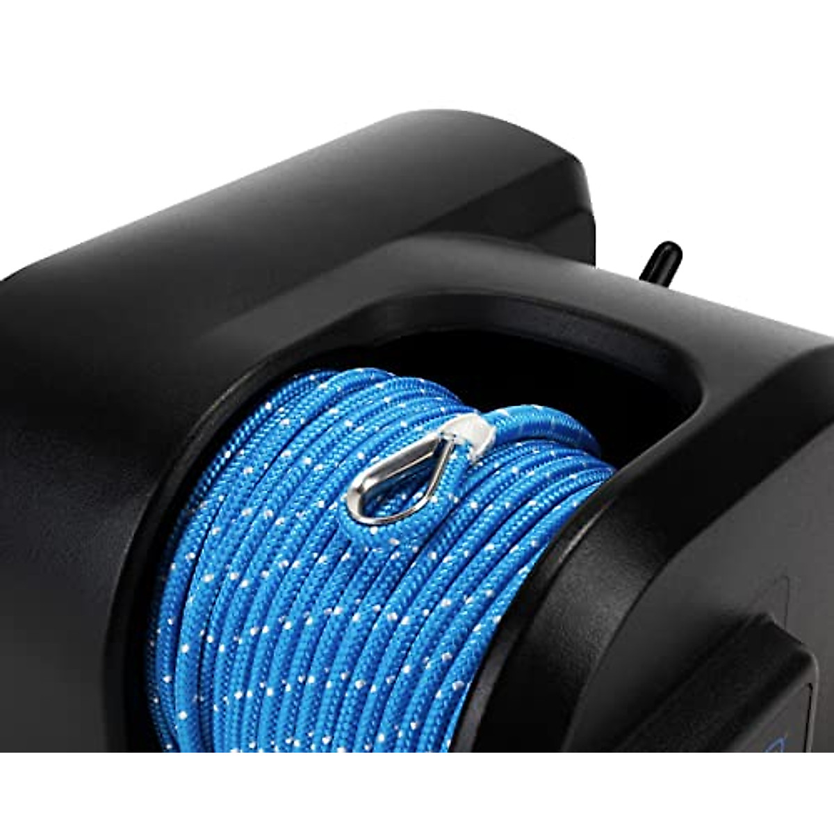 Camco TRAC Outdoors AnchorZone 20 Electric Anchor Winch | Features a High-Efficiency 12-Volt DC All-Steel Gear Motor, 100-Feet of Pre-Wound Braided Rope, and has a Max Capacity of 20lbs (69000)
