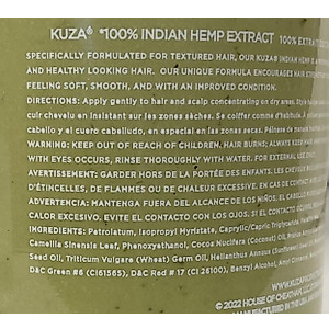 Kuza Indian Hemp Hair & Scalp Treatment - 8 Oz [Personal Care] by Kuza