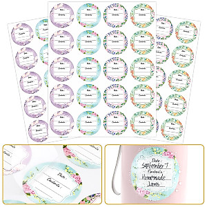 300 Waterproof Canning Labels for Jars Labels Food Labels Round for Food Container Spice Lids Canister Food Storage Canning Supplies 2 Inch