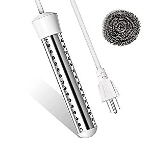 Soundfair Immersion Water Heater for Boiling Bathtub Water, Heavy Duty Submersible Bucket Water Heater with Metal Guard Cover to Heat 5 Gallons of Water in Minutes - U.S. Version
