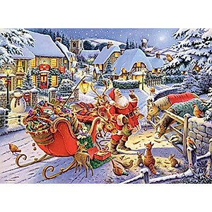 Ravensburger 15031 Collection No.1 Market & Santa's Christmas Supper 2X 500pc Jigsaw Puzzle,