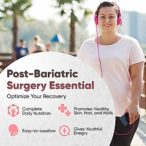 Kaitamin Bariatric Multivitamin with Iron for Post-Bariatric Surgery - Easy-to-Swallow Liquid Capsules with 42 Fruit & Veggie Blend - 120 Capsules, 2 Month Supply