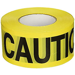 PS DIRECT PRODUCTS: Caution/Do Not Enter Tape 3 inch x 1000 feet Bright Yellow w/Bold Black Legend for Best Readability Maximum Visibility Designed for Danger/Hazardous Areas