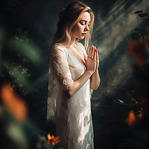 Gbinitail 4Pcs Nature-Inspired Adjustable Silver Ring Set - Platinum-Plated Stackable Rings with Zirconia, Pearl, Twig & Chain Details for a Unique Aesthetic, Size 5.5-7.5