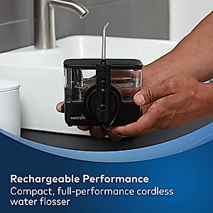 Waterpik ION Professional Cordless Water Flosser Teeth Cleaner Rechargeable and Portable, Black, 1 Count