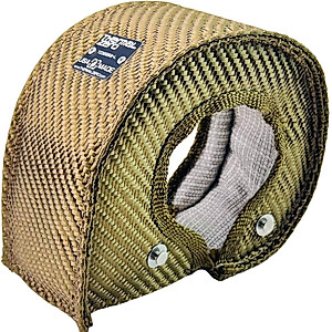 Thermal Zero Small LAVA TITANIUM T3 Turbo Blanket Holds 2400 degrees. MADE IN USA unlike the rest. Fits most T3 turbochargers and some small T4 turbos including Garrett, Precision, Turbonetics etc.