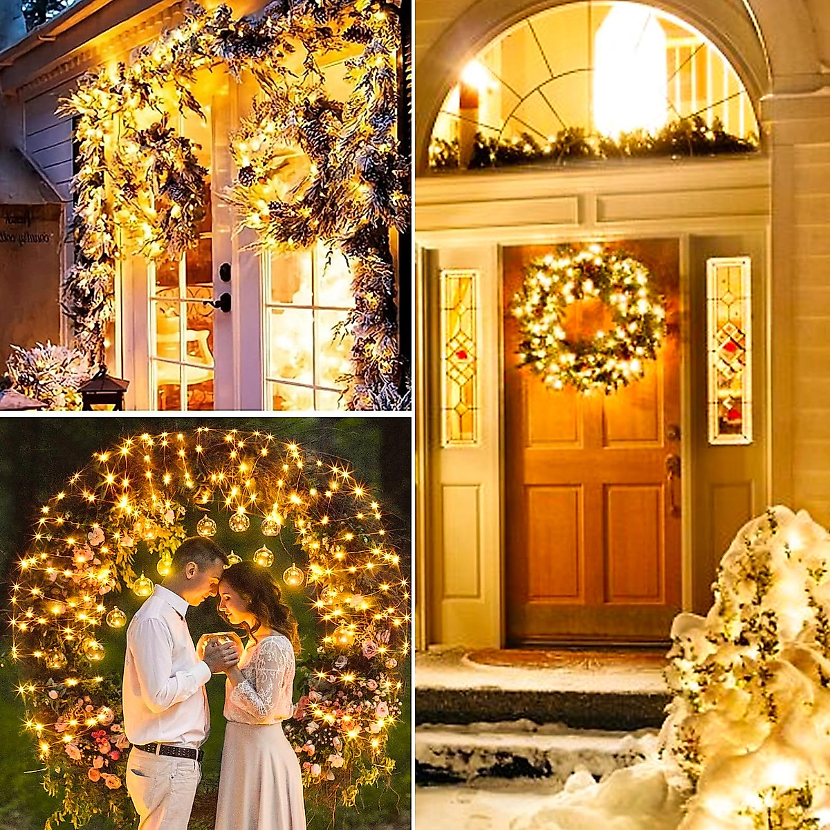 3 Pack 33FT 100 LED Fairy Lights Battery Operated with Remote and Timer, IP65 Waterproof Battery String Lights Outdoor Indoor, 8 Modes Copper Wire Twinkle Lights for Bedroom Christmas Garden Decor