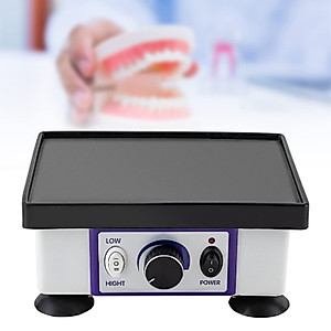 Dental Square Quartet Vibrator, 110V 120W Lab Vibrator Square Quartet Vibrator with Two Gears - Model Plaster Oscillator Gypsum Mixing Machine