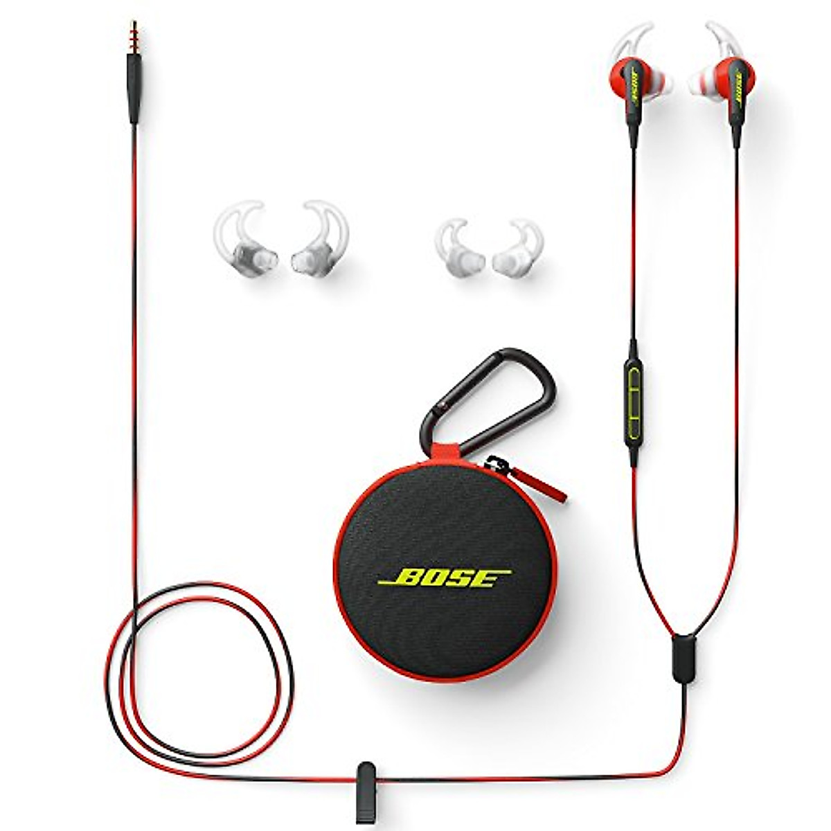 Bose SoundSport In-Ear Headphones, 3.5mm Connector for Apple Devices - Power Red