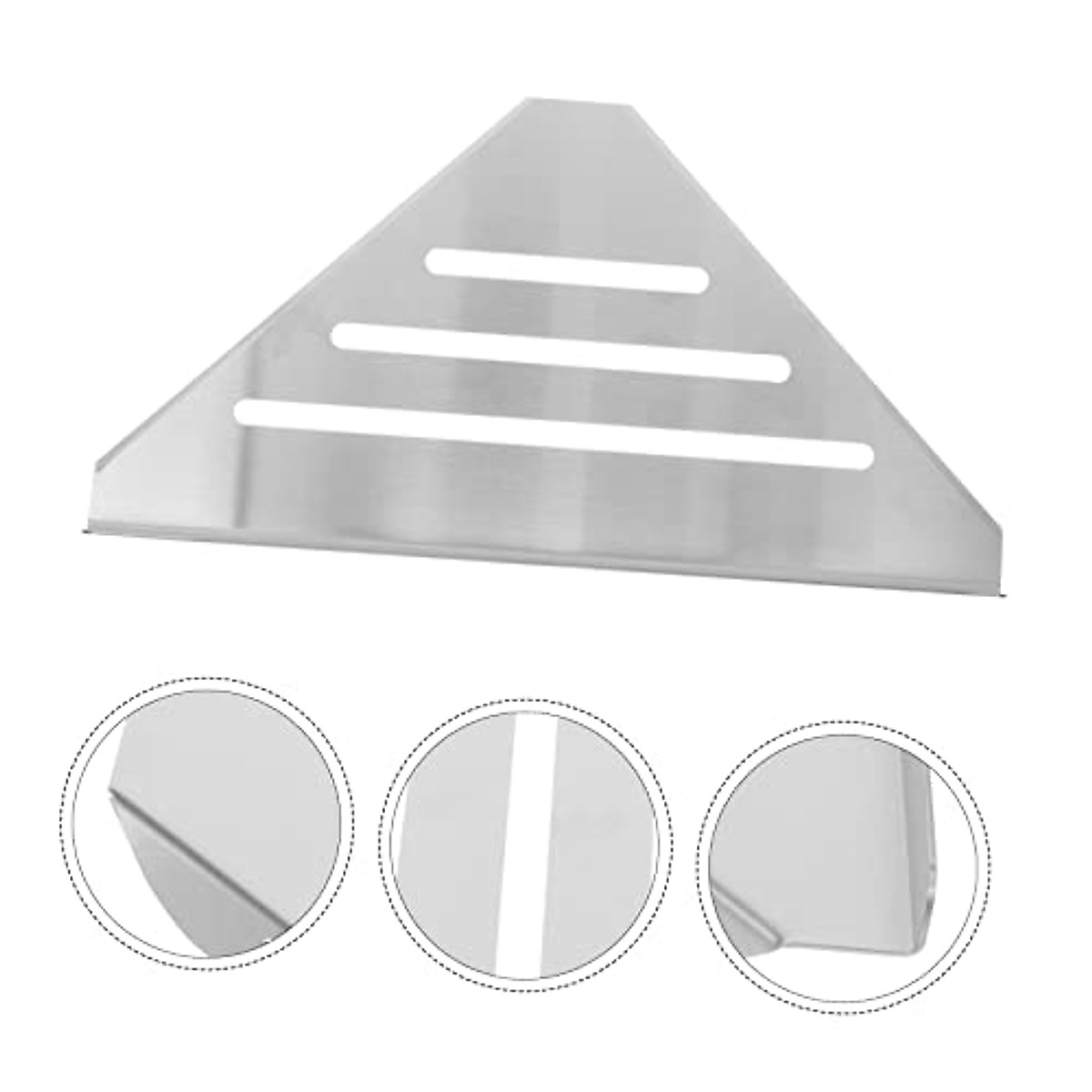 Zerodeko 3pcs Hanging Storage Shelves Metal Shelving Wall Mount Shelves Wall Storage Rack Bathroom Wall Rack Wall Corner Shelf Toilet Storage Holder Bathroom Accessories Corner Shower Rack