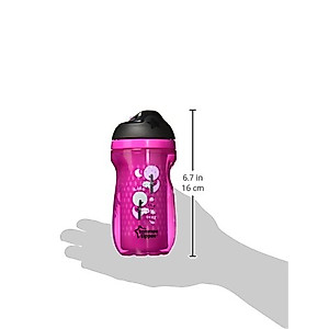 Tommee Tippee Insulated Toddler Straw Sippy Cup, 9-Ounce, 12+ Months – 2 Count (Colors Will Vary)
