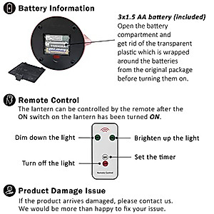 Furora LIGHTING Pink Decorative Lantern Battery Operated Remote Controlled, 6Hr Timer for Indoor Vintage Home Decor, 9.7" Outdoor Patio Hanging Tabletop Ornaments, 2 Pack Cute LED Lanterns Room Decor
