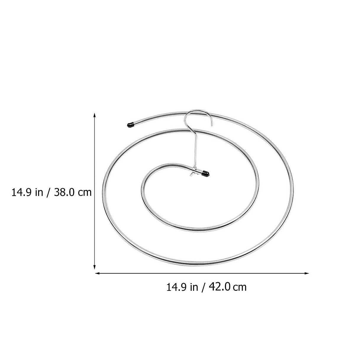 Cabilock Spiral Shaped Hanger Quilt Rack:2 Pcs Clothes Drying Rack Indoor Sheets Round Rotary Metal Hanging Space-Saving Storage Rack for Indoor & Outside