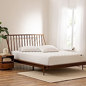 SERTA Power Clean Quilted Soft Waterproof Mattress Pad Protector with 15" Deep Pocket, Twin XL, White