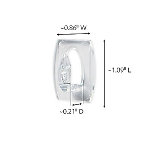 Command 17006CLR 17006CLR-ES Hooks, Clear, 36 count
