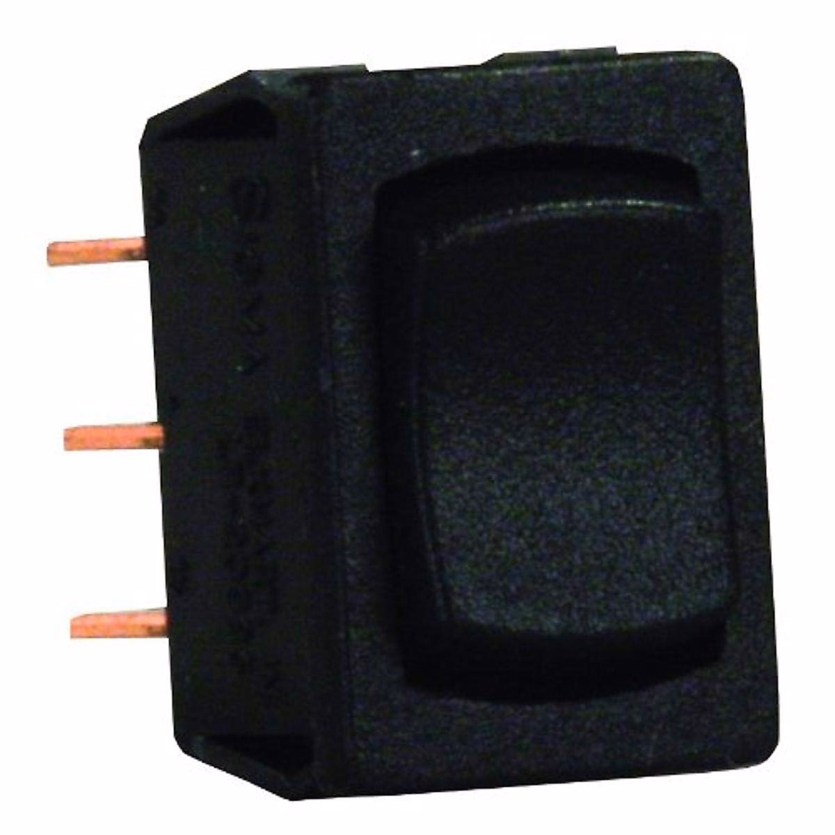 JR Products 13345 Mini On/Off/On Switch - Black