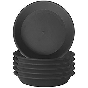 GREGICH 6 Pack Plastic Plant Saucer Plant Tray Planter Water Drip Tray, Plant Saucers for Indoors Outdoor Plant Drainage Tray, Thick Heavy Durable Sturdy Flower Pot Saucers Plant Trays for Pots Base