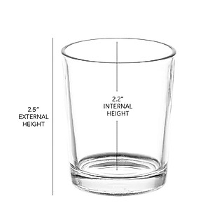 100% Pure Beeswax Votives Candles Organic Hand Made - 2" Tall, 1.5" Thick (Pack of 3) and Glass Votive Candle Holder