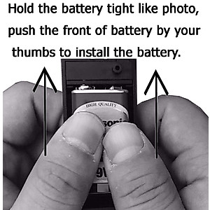 LAMPVPATH (Pack of 2) 9v Battery Holder, 9 Volt Battery Holder with Switch, 9v Battery Case with Switch
